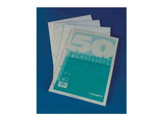 Ricambi forati A5 fogli quadretto 4 mm - AB Company